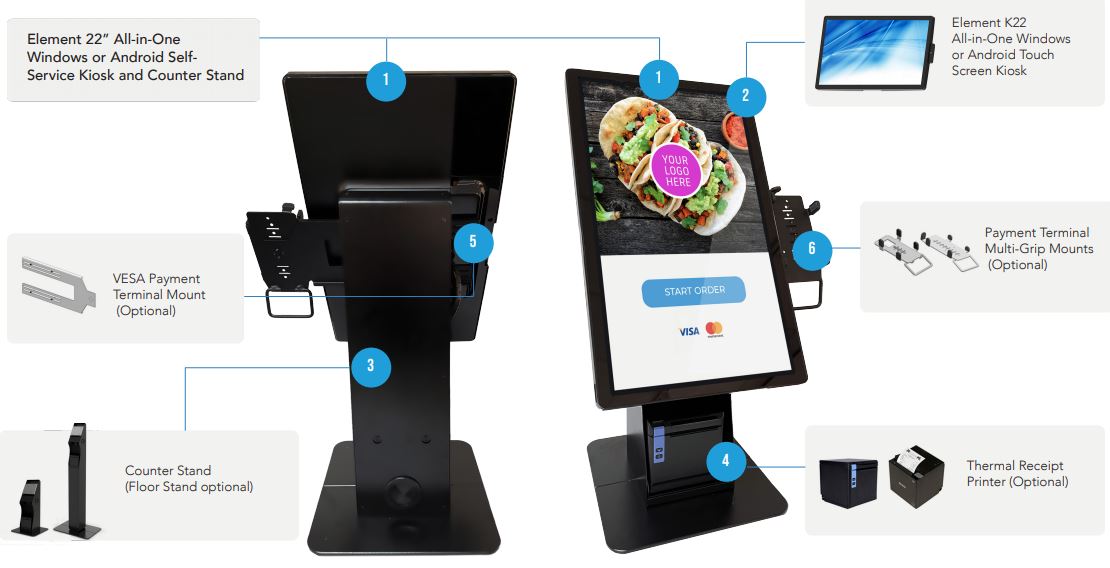 Element SSK-E Kiosk Standalone Kiosks - Brand New and In Stock